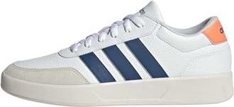 adidas Homme BREAKNET 3.0 Shoes, FTWR White/Dusky Petrol/Lucid Orange, 47 1/3 EU