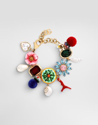 Dolce & Gabbana Armband Mit Charms - Frau Bijoux Mehrfarbig Metall Onesize