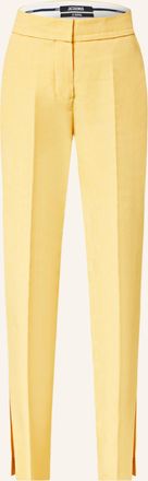 Jacquemus Jacquemus Hose Le Pantalon Tibau Mit Leinen gelb