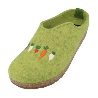 Haflinger Chaussons Mixte Adulte Grizzly R&uuml;bli 741042, Pointure:38 EU, La Couleur:Vert