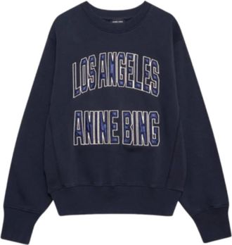 Anine Bing Femme, Sweatshirts et sweats &agrave; capuche, Bleu, Taille: 36 FR Sweat &agrave; capuche Harry