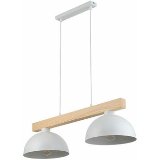 Licht-Erlebnisse Hängeleuchte Weiß E27 Metall Skandinavisch Pendelleuchte