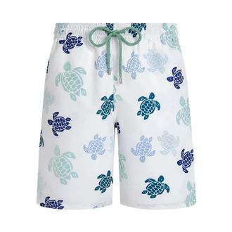 Vilebrequin Okoa Lange Badeshorts Tortues Multicolores - - Swimwear - Herren - Wei&szlig; - XL
