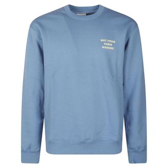 Dr&ocirc;le de Monsieur Homme, Sweatshirts et sweats &agrave; capuche, Bleu, Taille: S Le SweaT-shirt Slogan