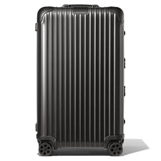 Rimowa Original Trunk Gro&szlig;er Koffer in Schwarz - Aluminium - 73x44x36.5
