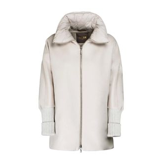 Moorer Femme, Manteaux, Beige, Taille: 38 FR Ellyn-Le