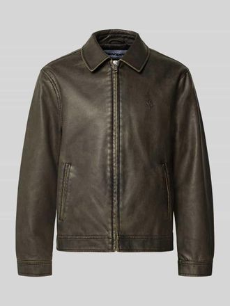 Review Jacke aus Vintage PU (Lederoptik) im Shacket Schnitt