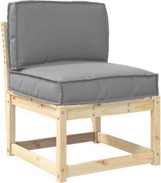 vidaXL Pallet Kissen Set 2 pcs Grau 60 x 60 x 12 cm Oxford Stoff Vidaxl