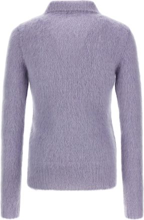 Gucci Brushed Mohair Blend Cardigan - Lavender