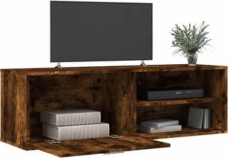 Generic TV Schrank mit 1 T&uuml;r 2 F&auml;chern - 120x34x37 cm, TV M&ouml;bel, Lowboard, Fernsehtisch, Fernsehschrank, Sideboard, HiFi-Schrank, Holzwerkstoff(Wei&szlig;) (Ger&auml;uch