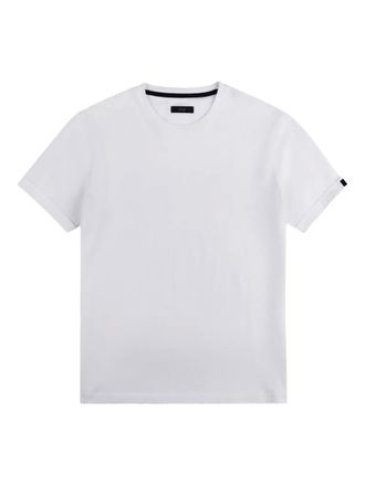 Fay T-Shirt mit rundem Ausschnitt - Wei&szlig;