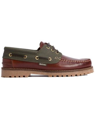 Barbour Re-Engineered Bootsschuhe Deck mit Canvas-Details in