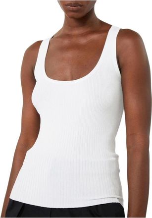 Max Mara Femme, Tops, Blanc, Taille: 44 FR Hauts sans manches