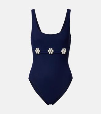 Karla Colletto Maillot de bain Maya &agrave; perles fantaisie
