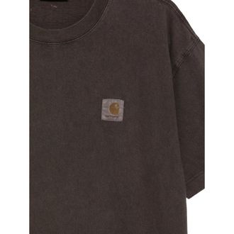 Carhartt Work in Progress Washed Cotton T-Shirt - Brown