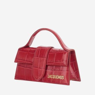 Jacquemus Womens Shoulder Bag Red Calf Leather