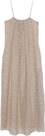 Alysi Femme, Robes, Beige, Taille: 40 FR Spaghetti Strap Maxi Dress