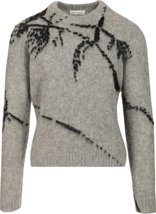 Dries Van Noten Homme, Pulls, Gris, Taille: L Pull Ras du Cou