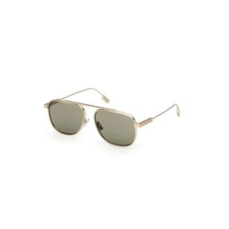 Ermenegildo Zegna Lunettes de soleil Ez0291 32N - Homme - Accessoires - Jaune - Taille: 57 MM