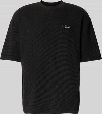 Pegador Oversized T-Shirt mit Strukturmuster und Label-Stitching