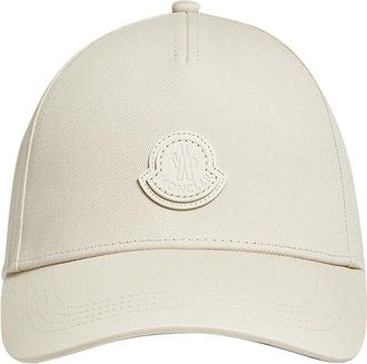 Moncler Moncler Casquette En Gabardine De Coton, Homme, Beige, Taille: Uni