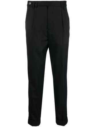 Brunello Cucinelli Cropped-Hose mit Tapered-Bein - Schwarz