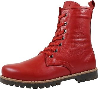 Andrea Conti Bottes en Cuir Femmes 0342847, Pointure:38 EU, La Couleur:Rouge