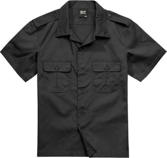 Brandit US Ripstop Shirt Short Sleeve, Farbe: Black, Größe: XXL