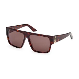 GCDS Geometrische Stylische Sonnenbrille - - Accessories - Herren - Braun - 57 MM