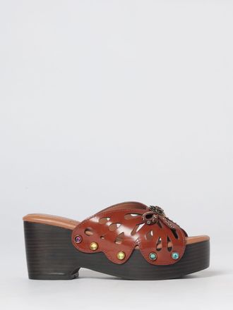 Kurt Geiger Butterfly Keilsandalen aus Leder mit Strasssteinen