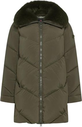 Peuterey Nasert ML Fur Parka - - Coats - Damen - Gr&uuml;n - XS