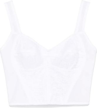 Dolce & Gabbana Femme, Tops, Blanc, Taille: 40 FR Hauts sans manches