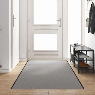 vidaXL Tapis dentr&eacute;e Gris et Noir 120 x 400 cm Vidaxl