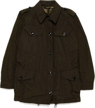 Tom Ford Military-Jacke mit Kordelzug - Grün