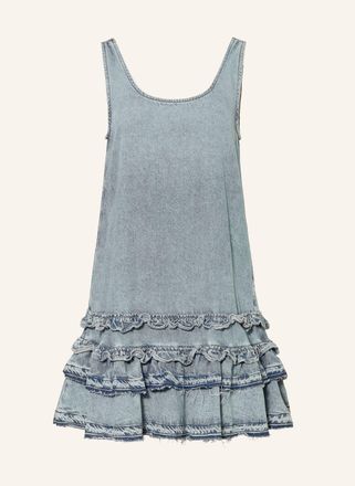 Ganni Jeanskleid Mit R&uuml;schen blau