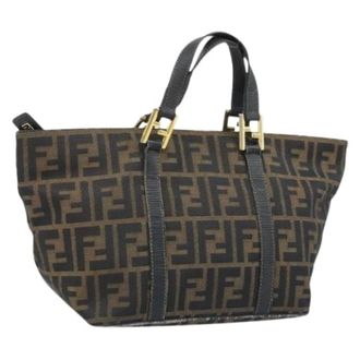 Fendi Sac &agrave; main Pre-owned Vintage Zucca en toile - Femme - Pre-owned - Brun - Taille: ONE Size