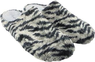Garz&oacute;n 15300 Chaussures de maison mod&egrave;le 15300 - D&eacute;talonn&eacute;es et plates, avec tissu en fourrure imprim&eacute; type z&egrave;bre, semelle antid&eacute;rapante - Fabriqu&eacute;es en Espa