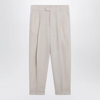 Dolce & Gabbana Beige Hose aus Leinen-Canvas