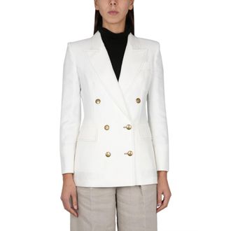 Max Mara Zweireihiger Knopfverschluss - - Jackets - Damen - Wei&szlig; - M