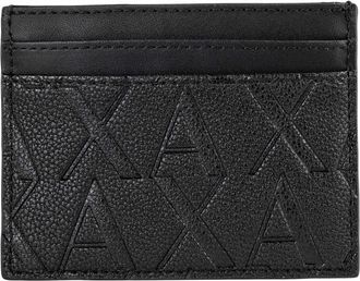 A|X Armani Exchange Portemonnaies - LIAM CREDIT CARD HOLDER WITH CLIP 1er Pack - Gr. unisize - in Schwarz - f&uuml;r Damen