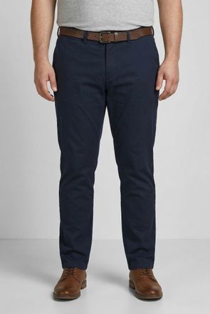 Jack & Jones Plus Size Chinohose JPSTMARCO ADAM BELTED CHINO PLS, Herren, Gr. 40(XXXL), L&auml;nge 30, schwarz navy, Web, Obermaterial: 98% Baumwolle, 2% Elasthan, JACK & JONES P
