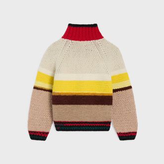 Celine Womens Cardigan Multicolor Sweater