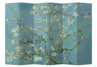 Ori&euml;ntique Paravent Raumteiler Spanische Wand L240xH180cm Beidseitig Trennwand Room Divider Raumtrenner Bedruckte Canvas Sichtschutz Leinwand Doppelseitig