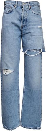 A Gold E Femme, Jeans, Bleu, Taille: W24 Jeans droits