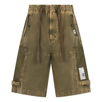 Miharayasuhiro Damaged Cargo Short Pants - - Shorts - Herren - Gr&uuml;n - M