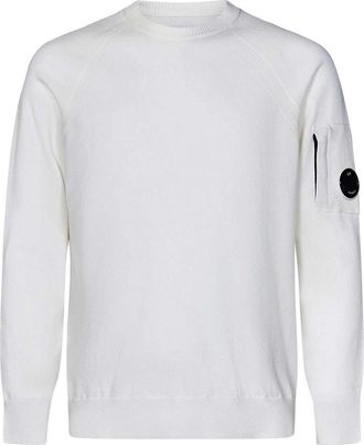 C.P. Company C. P. Company Rundhalspullover - Weiß