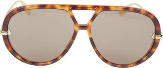Bottega Veneta Femme, Accessoires, Brun, Taille: ONE Size Lunettes de soleil aviateur classiques