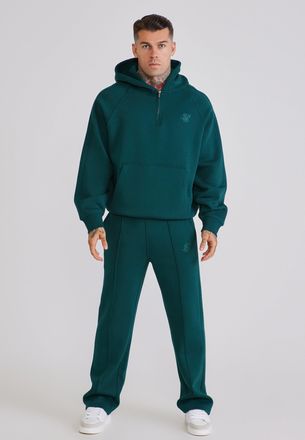 Siksilk Herren T&uuml;rkis 1/4 Zip Hoodie und Jogginghose Set XXL