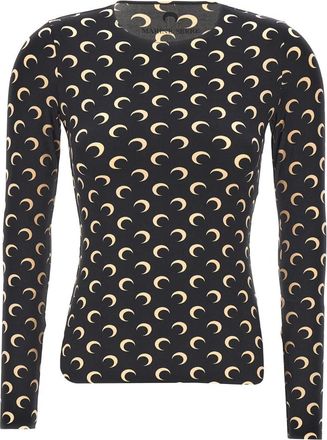 Marine Serre Femme, Tops, Noir, Taille: 38 FR T-Chemises