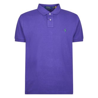 Polo Ralph Lauren Homme, Tops, Violet, Taille: M Short Sleeve Knit